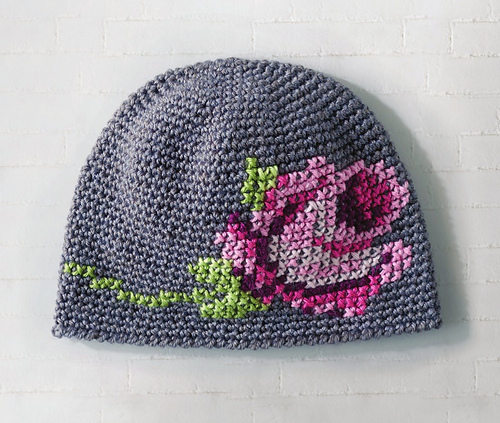 Ravelry: Coming Up Roses Hat pattern by Bernat Design Studio