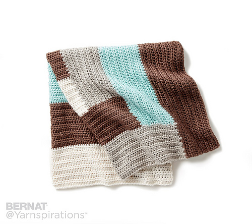 Ravelry: Log Cabin Baby Blanket pattern by Yarnspirations Design Studio