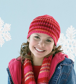 Ravelry: Shaker Hat and Scarf (Hat) pattern by Patons