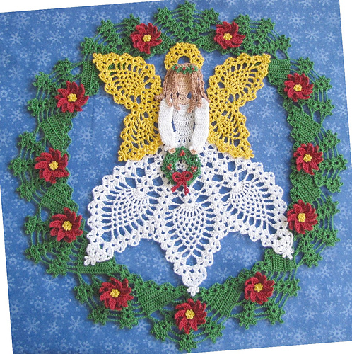 Ravelry: Tidings of Joy Christmas Angel Doily pattern by Elizabeth Ann ...
