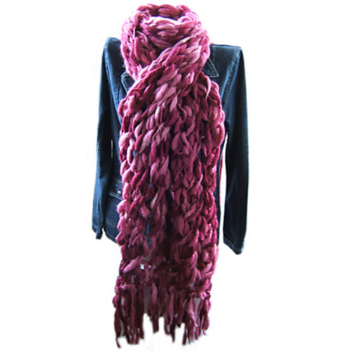 Ravelry: Raspberry Ripple Dreadlocks Scarf pattern by Lorraine Hearn