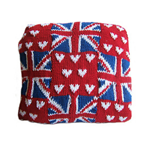 Ravelry: Union Jack and Heart Patchwork Effect Cushion Cover pattern by ...