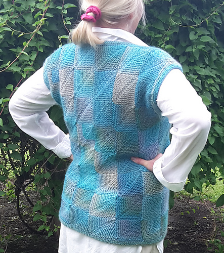 Ravelry: Mitered Square Vest pattern by Nazanin S. Fard