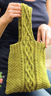 Ravelry: Silk Cable bag pattern by Rita Taylor
