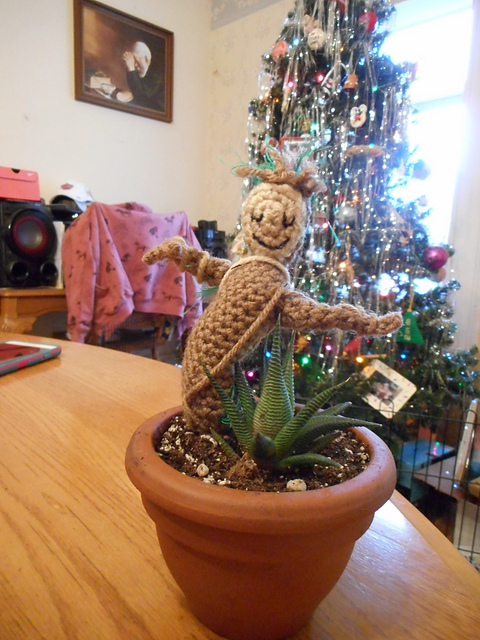 Ravelry: Dancing Groot Plant Poke pattern by Mad Crochet Scientist