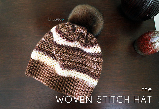Ravelry: Woven Stitch Hat pattern by B.Hooked Crochet & Knitting