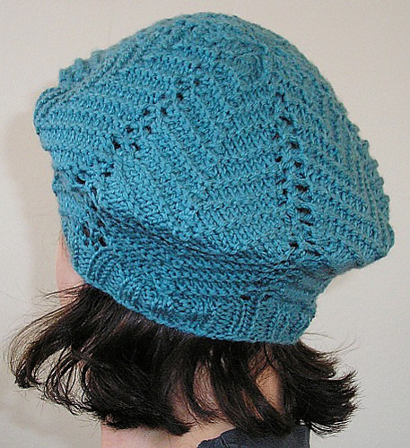 Ravelry: Chevron Lace Beret pattern by Katya Frankel