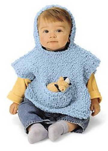 Ravelry: Hooded Baby Poncho (Knit) pattern by Lion Brand Yarn