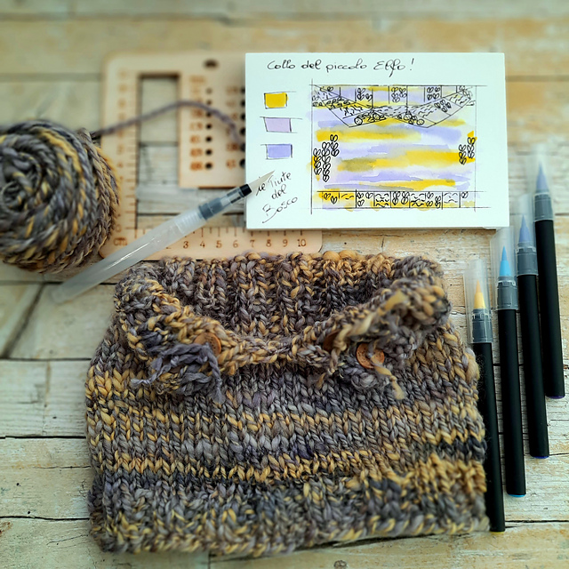 Ravelry: Collo del Piccolo Elfo pattern by Elisabetta Colombini