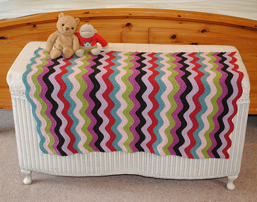 Ravelry: Cosine Ripple Baby Blanket pattern by Sam Godden