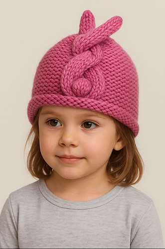 Ravelry: Bunny Tail Beanie pattern by Ekaterina Filippova-Blanchard