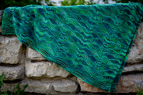 Ravelry: Blanco River Poncho Shawl pattern by Bethany Tiner