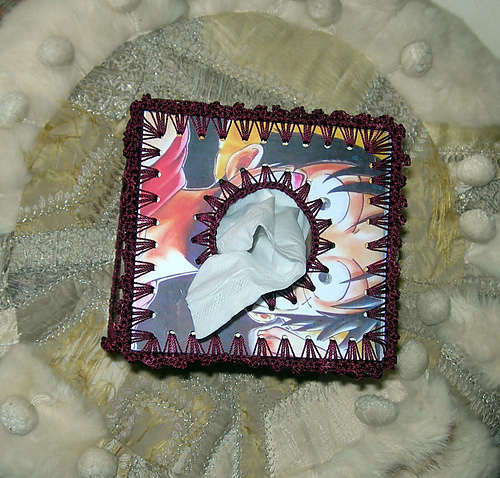 Ravelry: Jon's Tissue Box Cover pattern by Robyne Melia