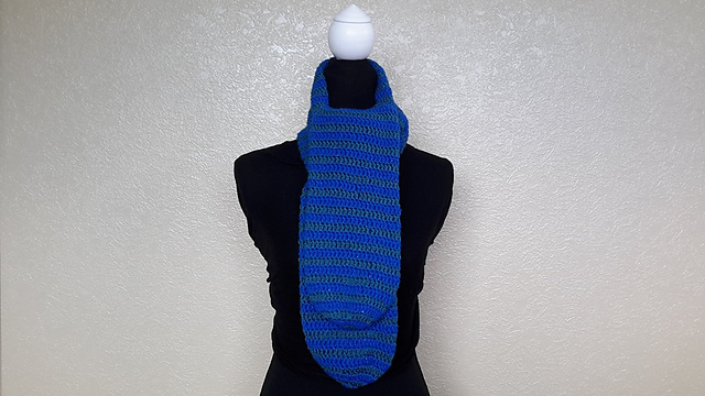Ravelry: Crochet 2 Color Spiral Scarf pattern by Crochet with Clare