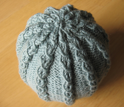 Ravelry: Eyelet Cables Baby Hat pattern by Malin Joanna