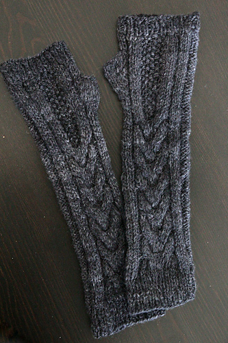 Ravelry: Au Clair Fingerless Gloves // Gauntlets pattern by 12 Little ...