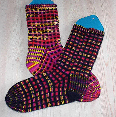 Ravelry: Stained Glass Socks pattern by Elise Duvekot