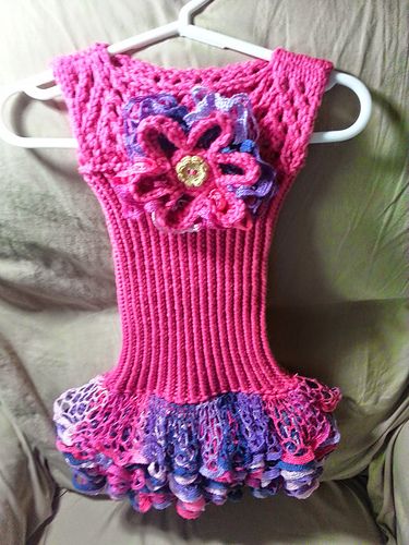 Ravelry: Princess Morgan Frilly Jumper pattern by Susan Elston