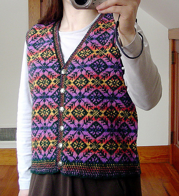 Ravelry: Northwest Sunset Fair Isle Vest pattern by Betts Lampers