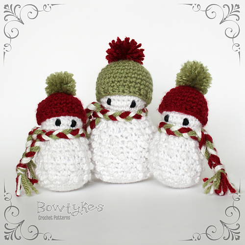 Ravelry: Scarfed Snowman pattern by Briana Olsen