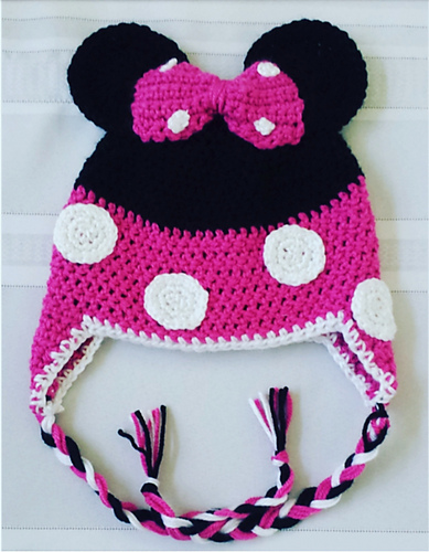 Ravelry: Minnie Mouse Hat pattern by Brooke Rabideau