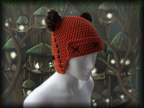 Ravelry: Ewok Inspired Hat & Face Scarf Star Wars pattern by Brandy Tracy