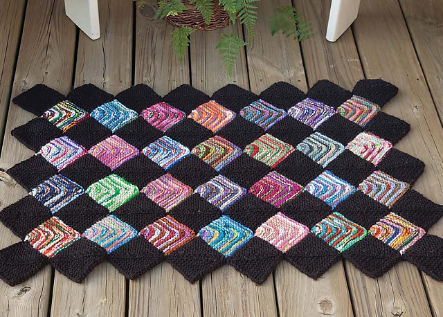 Ravelry: Crazy Combination Rug pattern by Nola Heidbreder and Linda Pietz