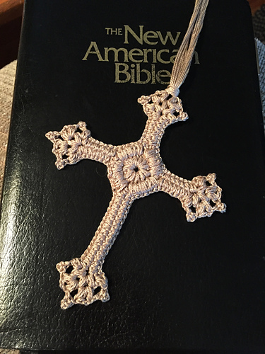 Ravelry: Lacy Cross pattern by Kara Gunza