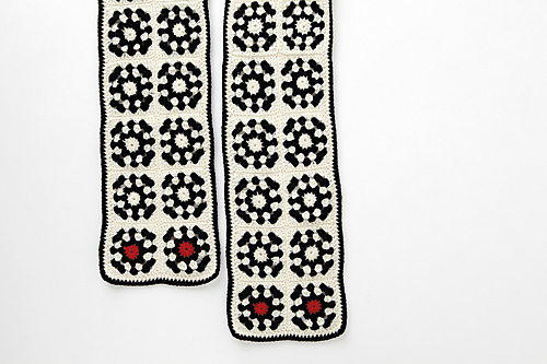 Ravelry: Back to Black scarf pattern by Becky Garratt