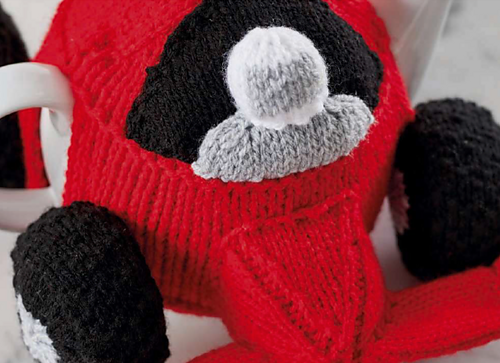 Ravelry: Formula One Racing Car Tea Cosy pattern by Susan Cowper