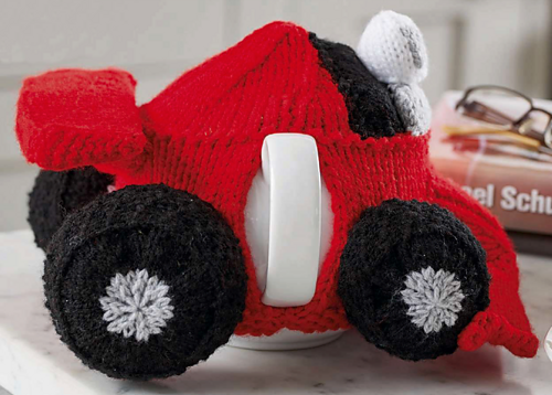 Ravelry: Formula One Racing Car Tea Cosy pattern by Suzy Cowper