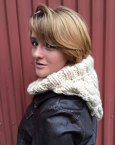 Ravelry: Chunky Cabled Hood pattern by Brittany Galens