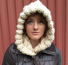 Ravelry: Chunky Cabled Hood pattern by Brittany Galens