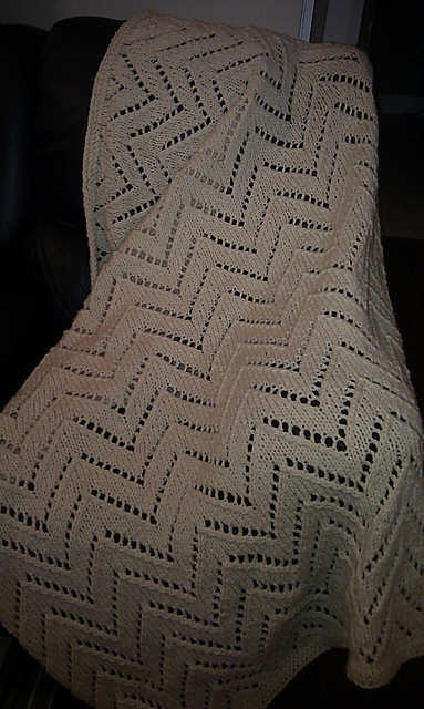 Ravelry: Lacy Chevron Afghan pattern by Brittany Joy
