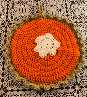Ravelry: Pumpkin Pie Potholder pattern by Becky Corwin-Adams