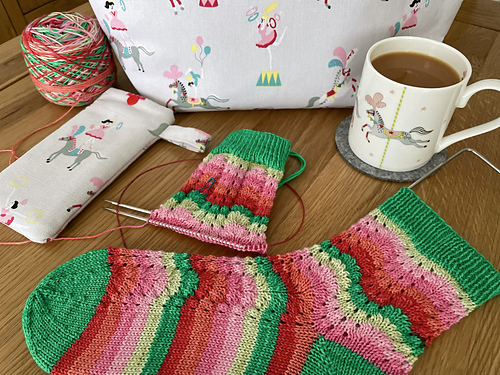 Ravelry: Fairground Socks pattern by Kay F Jones