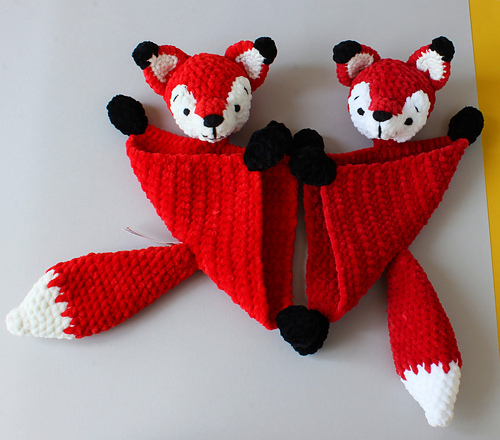 Ravelry: Fox crochet lovey pattern by bunnymoonHU