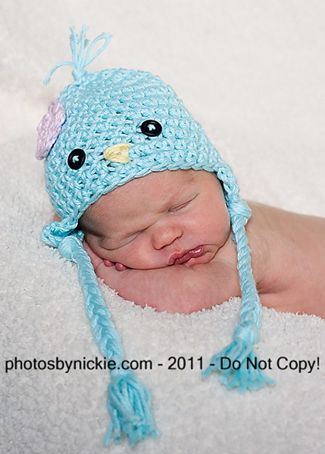 Ravelry: Sweet Little Bluebird Earflap Beanie Photo Prop Hat pattern by ...