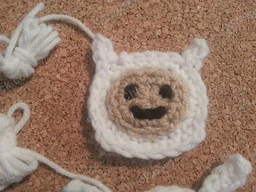 Ravelry: Finn Adventure Time Face Applique pattern by Niki Wyre