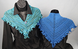 Ravelry: Judy's Ruffled Shawlette pattern by Judy Ruan