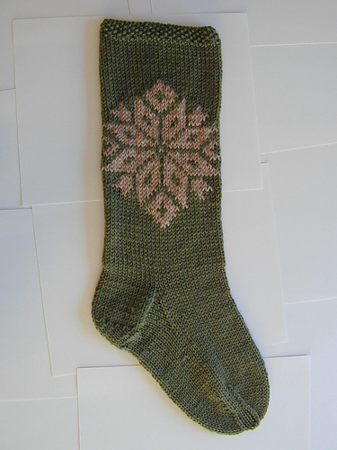 Ravelry: Snowflake Stocking pattern by Maurya McBride