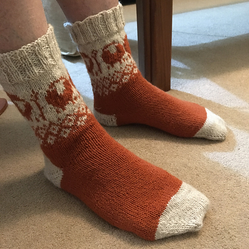 Ravelry: Sheep Farmer Socks pattern by Emma Skegdell