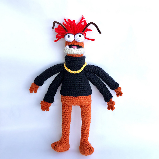 Ravelry: Pepe the King Prawn Muppet pattern by Amber Romano