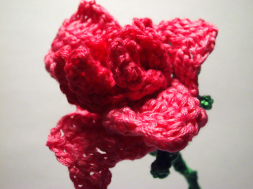 Ravelry: Pink Rose Flower pattern by Camelia Shanahan