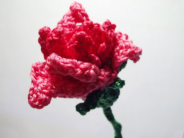 Ravelry: Pink Rose Flower pattern by Camelia Shanahan