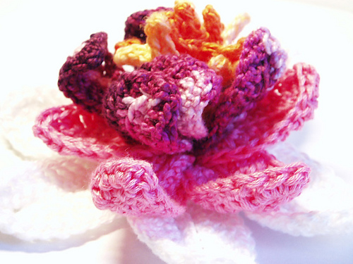Ravelry: Pink Water Lily Flower pattern by Camelia Shanahan