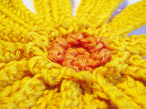 Ravelry: Yellow Daisy Flower pattern by Camelia Shanahan