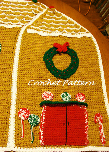 Ravelry: 492 Gingerbread House Afghan pattern by Sandy Powers