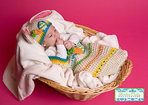 Ravelry: Baby Cocoon Set "Easter Bunny" pattern by Sandy Powers