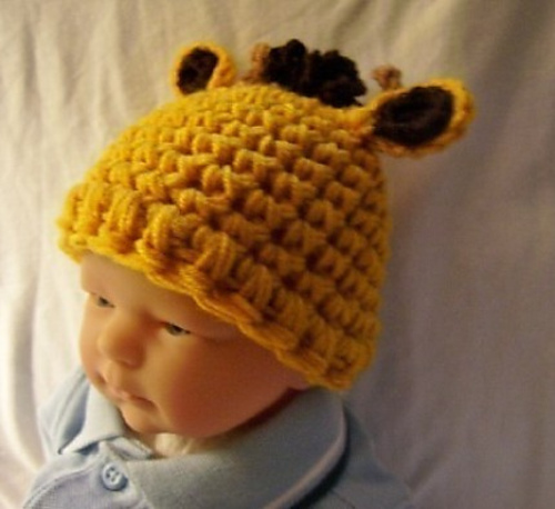 Ravelry: 274 Giraffe Baby Beanie pattern by Sandy Powers
